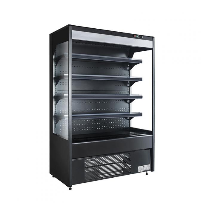 Commercial Open Showcase Chiller Supermarket ผักและผลไม้แนวตั้งตู้เย็น